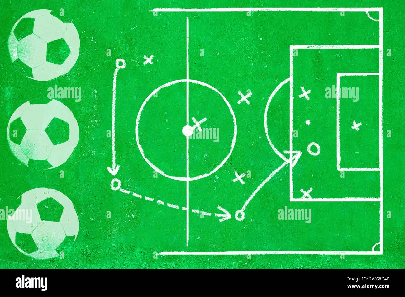 Football strategy free kick hi-res stock photography and images - Alamy