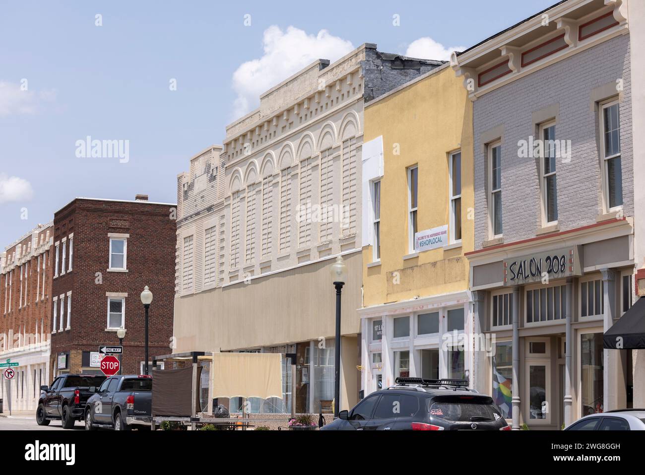 Independence, Missouri, USA - June 16, 2023: Afternoon sunlight shines ...