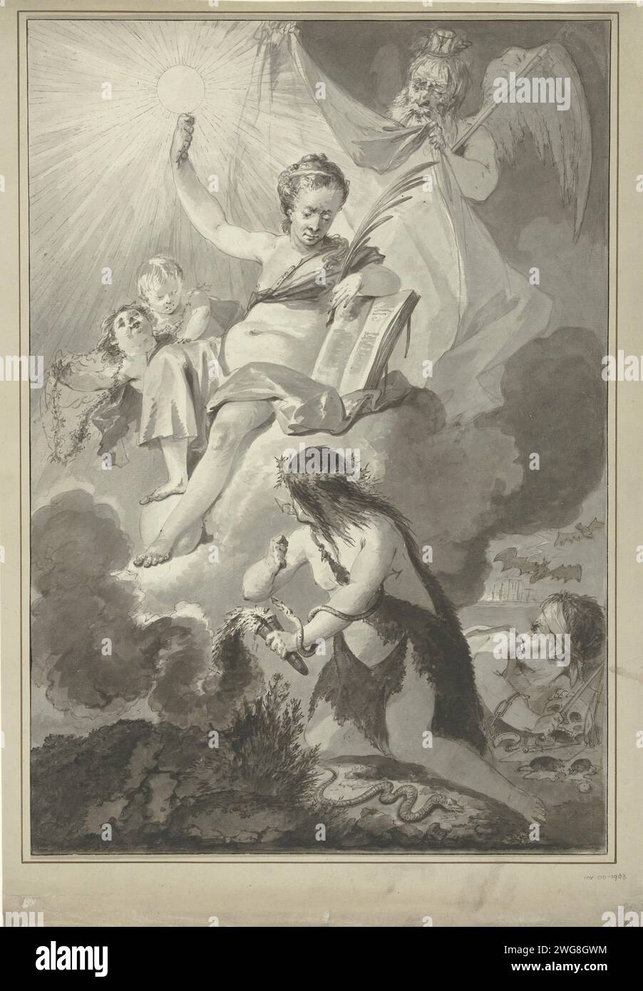 Time carrying truth aloft hi-res stock photography and images - Alamy