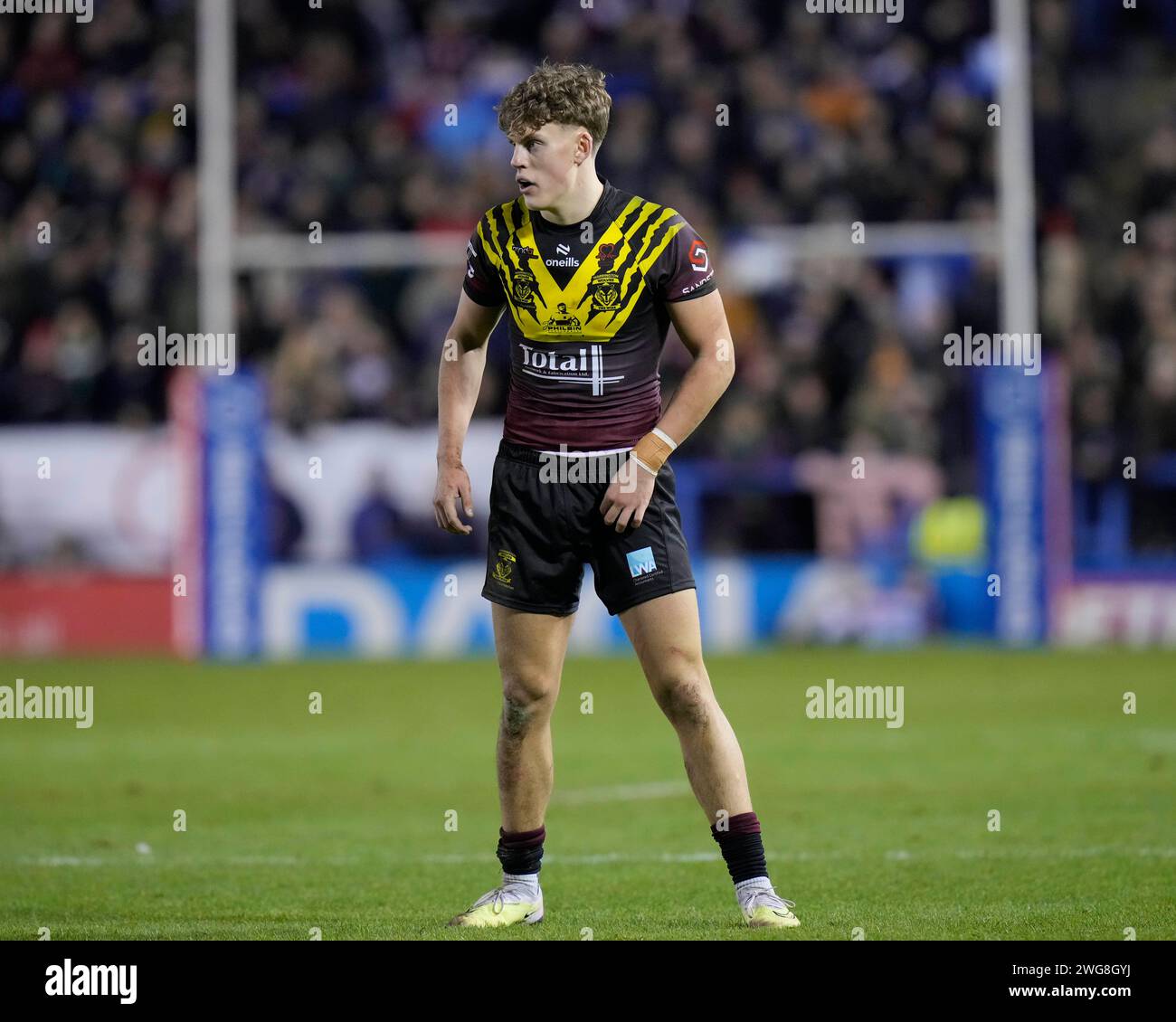 Warrington, UK. 03rd Feb, 2024. Aaron Lindop of Warrington Wolves ...