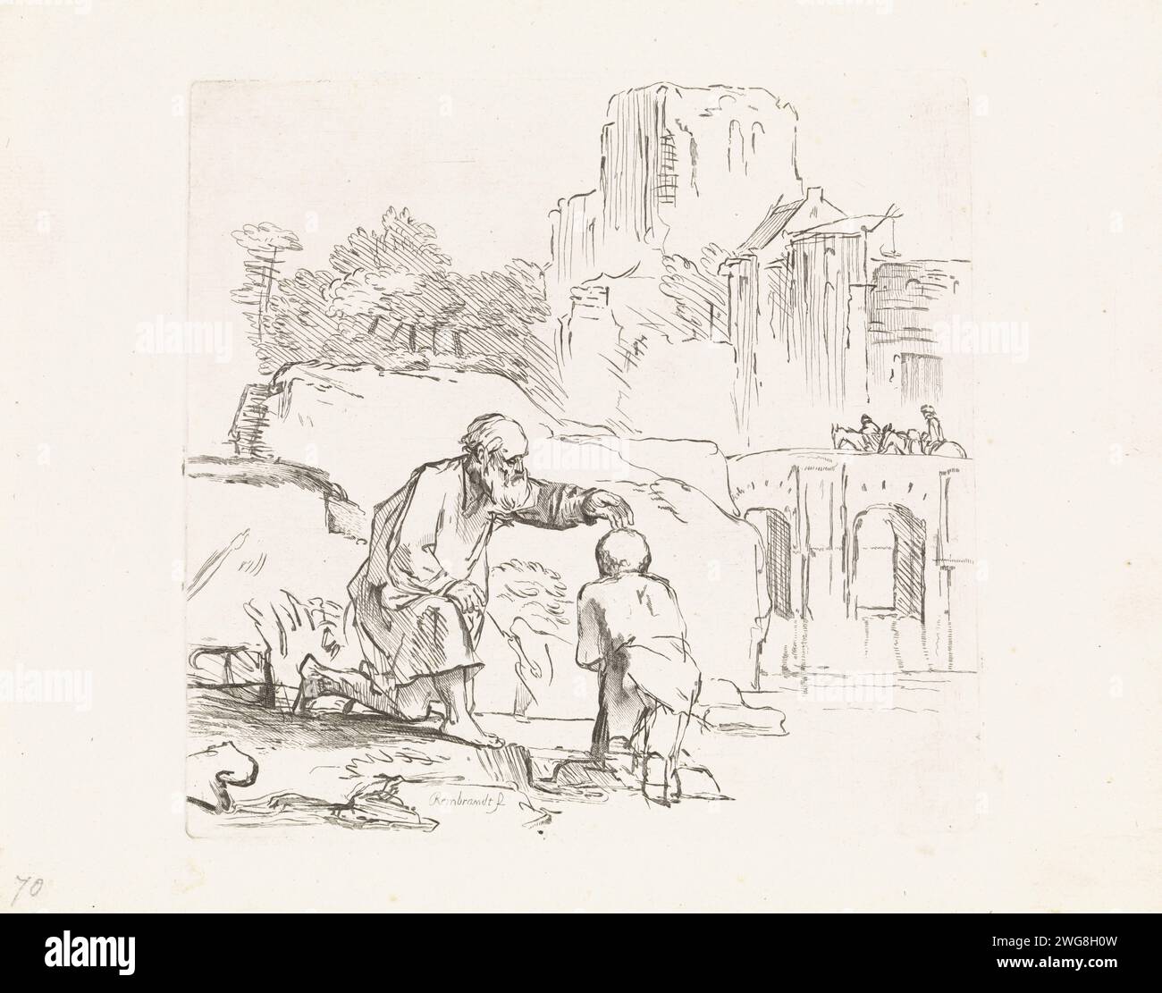 Baptism of the Kamerling, Matthijs Pool, After Rembrandt van Rijn, 1696 ...