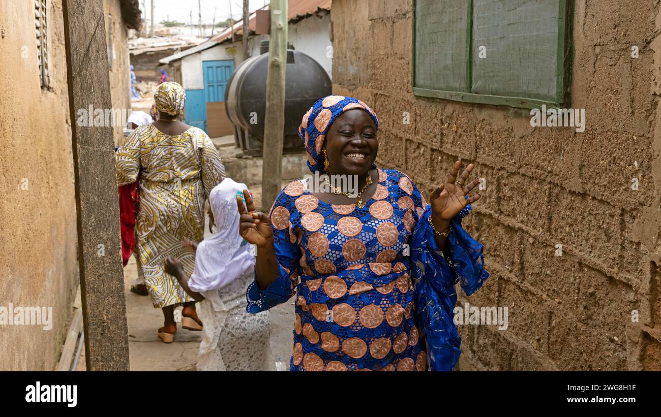 Beautiful dressed Muslim lady Nima Accra Eid al Adha Festival of ...