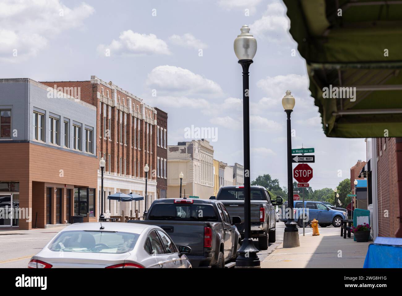 Independence, Missouri, USA - June 16, 2023: Afternoon sunlight shines ...