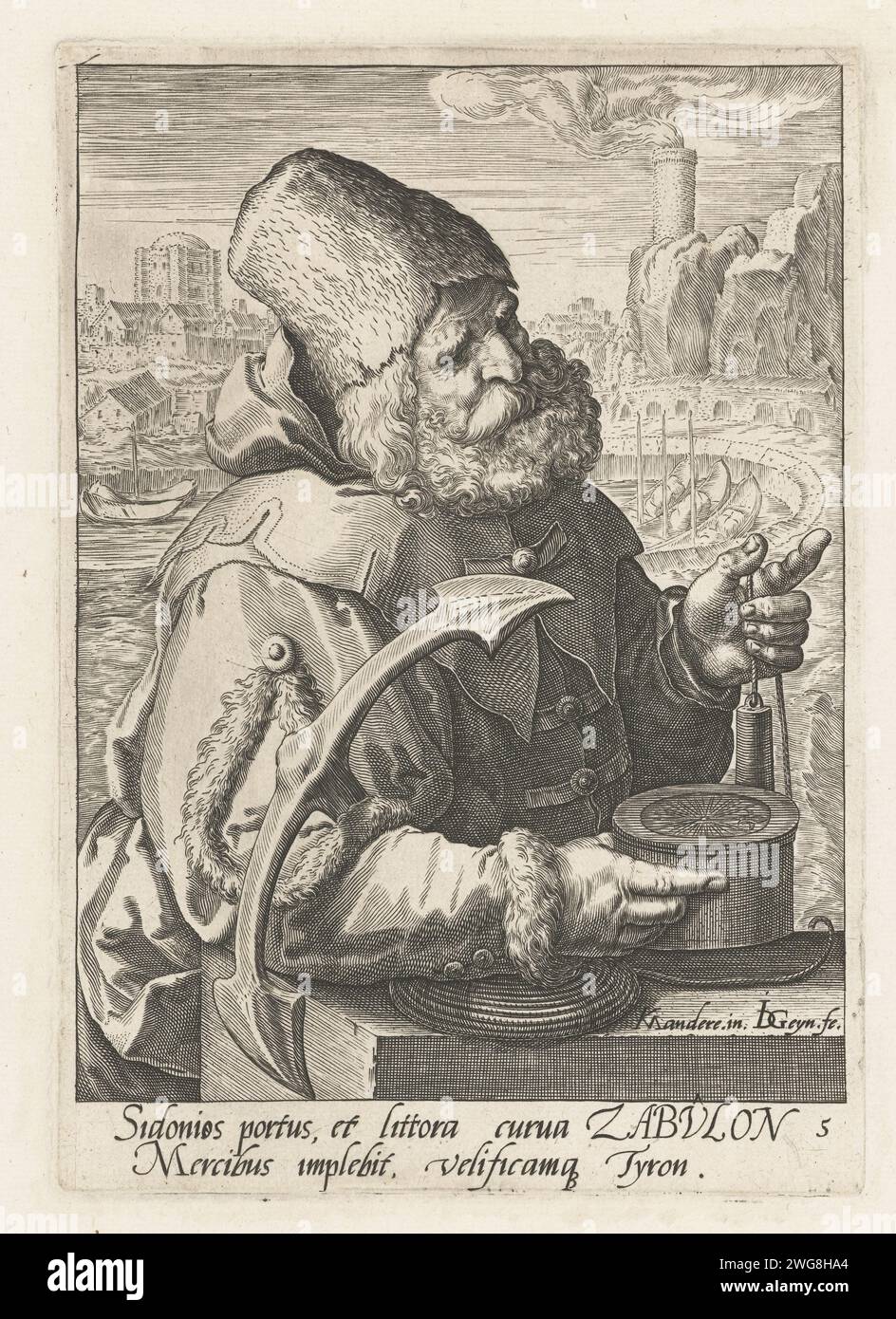 Progenitor Zebulon, 1587 - 1591 print Family father Zebulon, in half ...