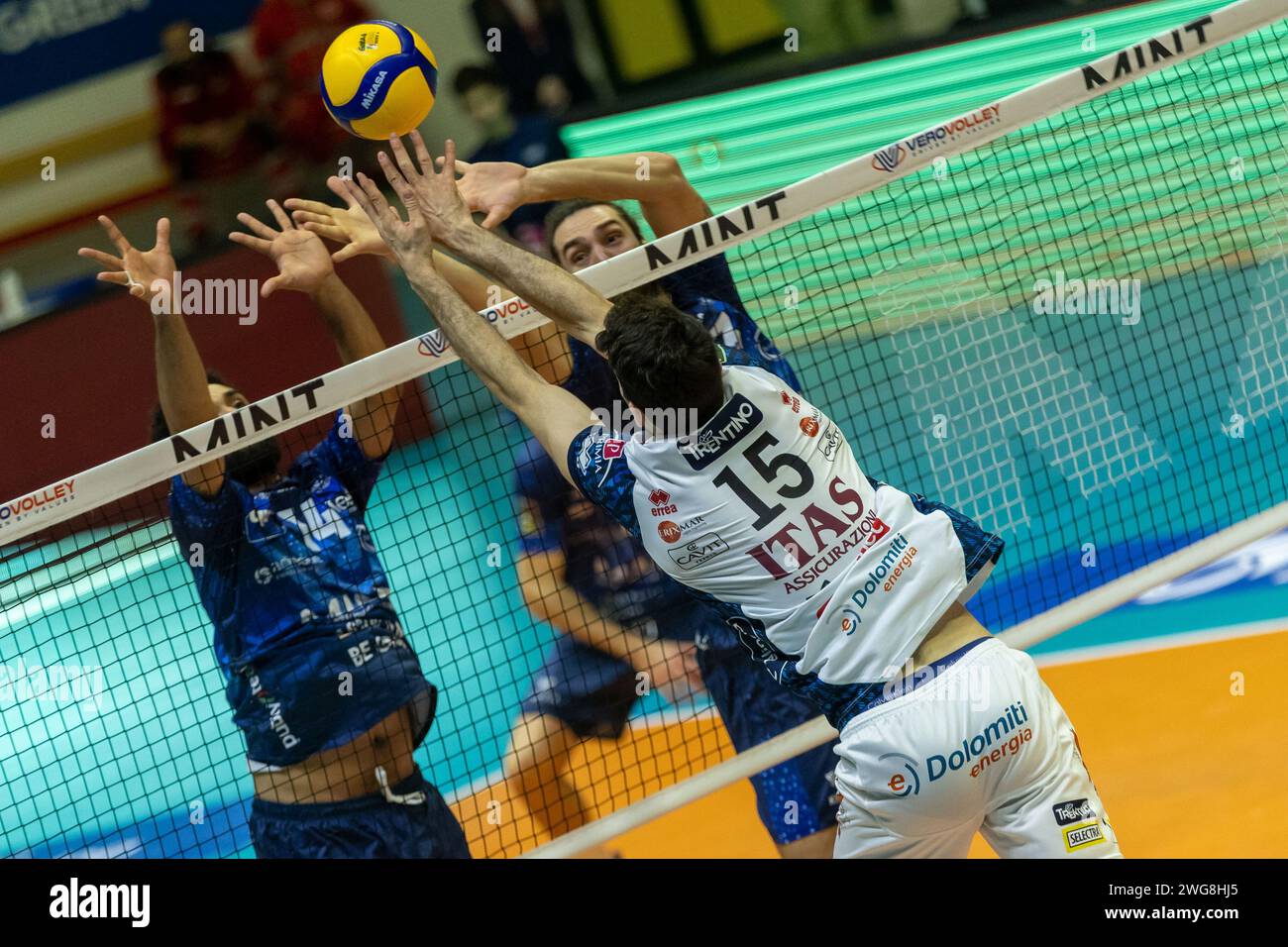 Monza, Italy. 03rd Feb, 2024. Daniele Lavia (Trentino Volley) during ...