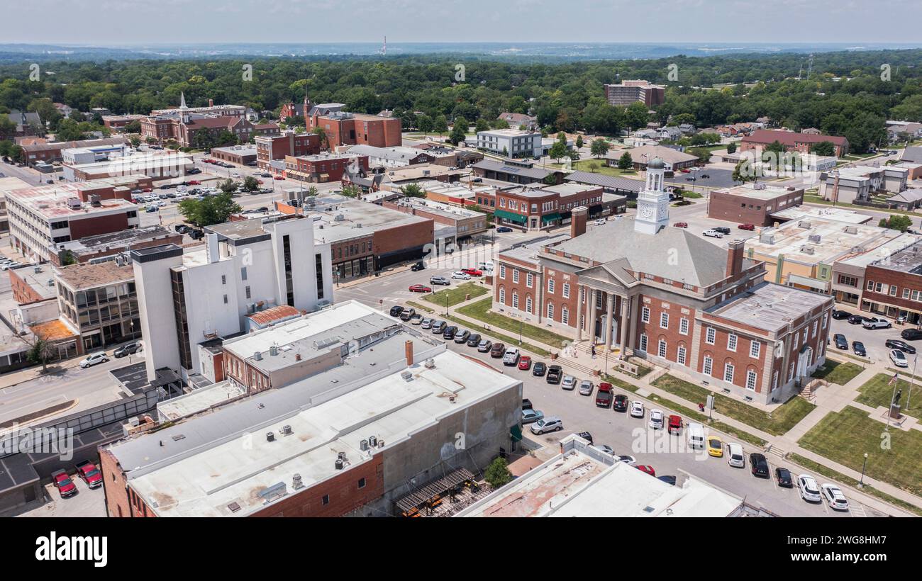 Independence, Missouri, USA - June 16, 2023: Afternoon sunlight shines ...