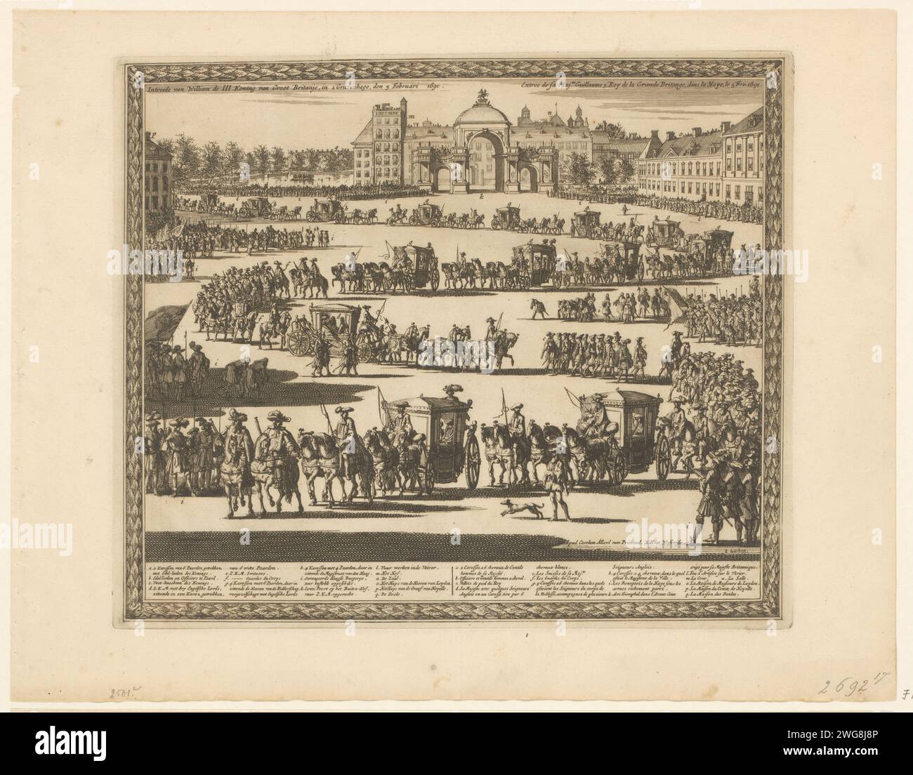 Entry of King William III in The Hague, 1691, 1691 print Entry of King ...