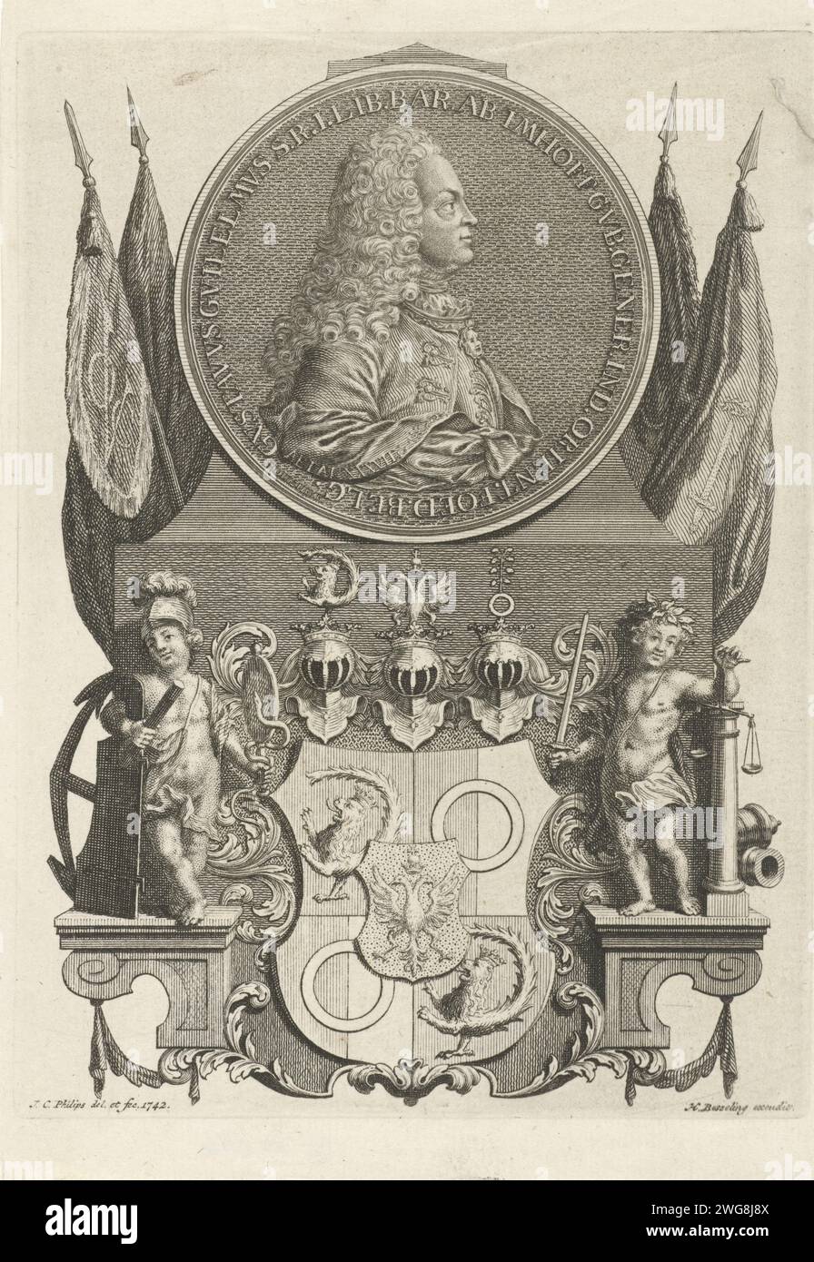 Portrait of Gustaaf Willem, Baron van Imhoff (I), Jan Caspar Philips ...