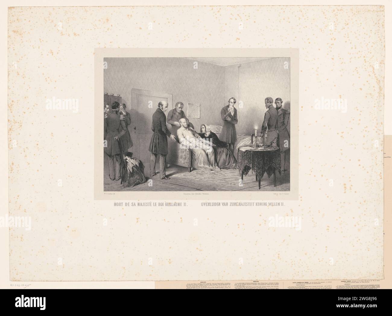 Death of King William II, 1849, 1849 print The death of King William II ...