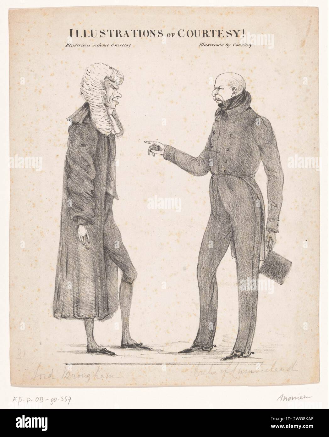 Lord Brougham and the Duke of Cumberland, Anonymous, 1800 - 1899 print ...