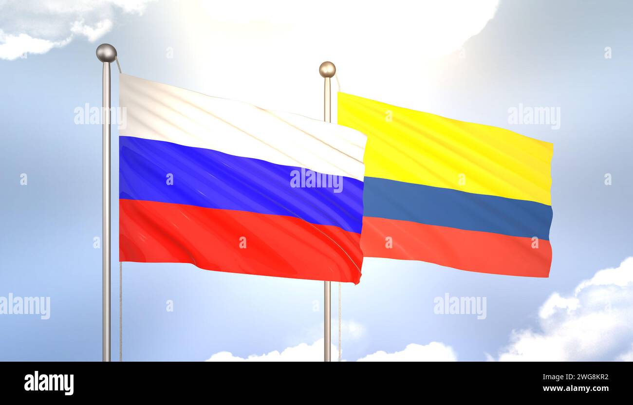 Flags russia colombia on hi-res stock photography and images - Alamy