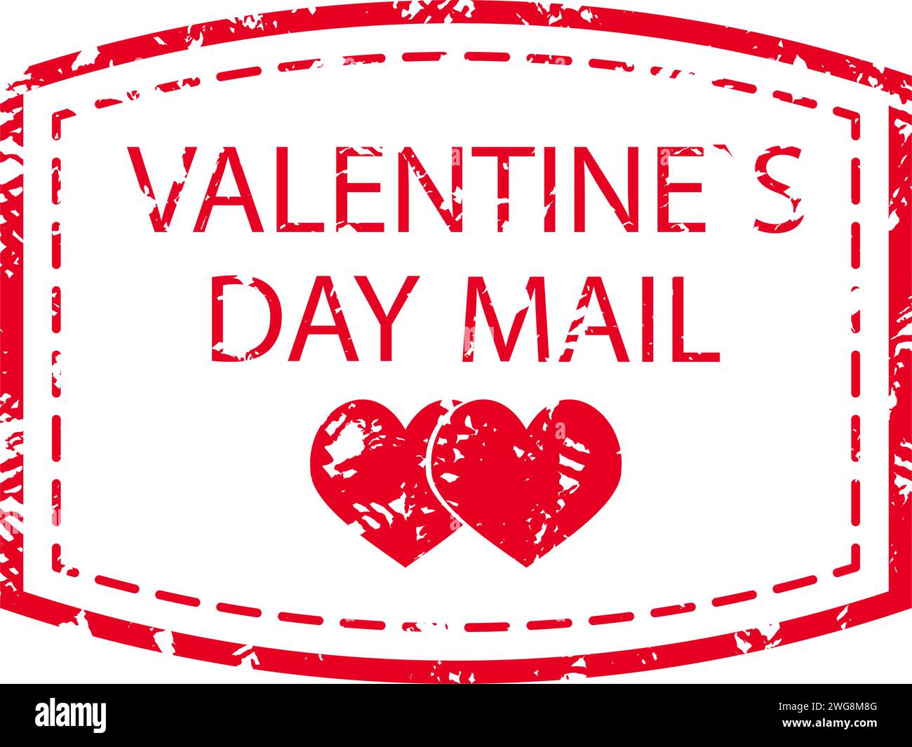 Valentine day mail seal for letter. Vector of love valentine message ...