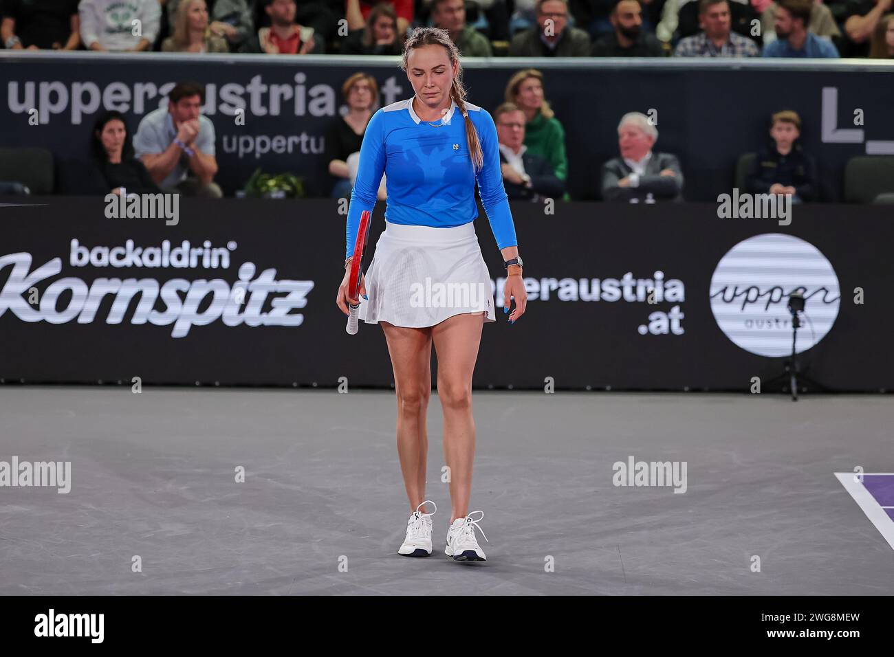 Linz, Upper Austria, Austria. 3rd Feb, 2024. Donna Vekic (CRO) in ...