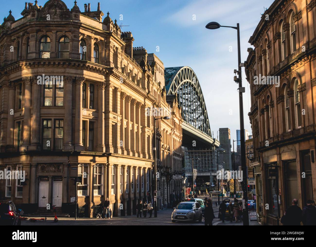 Photo of Dean Street showing the local architecture and the Iconic Tyne ...