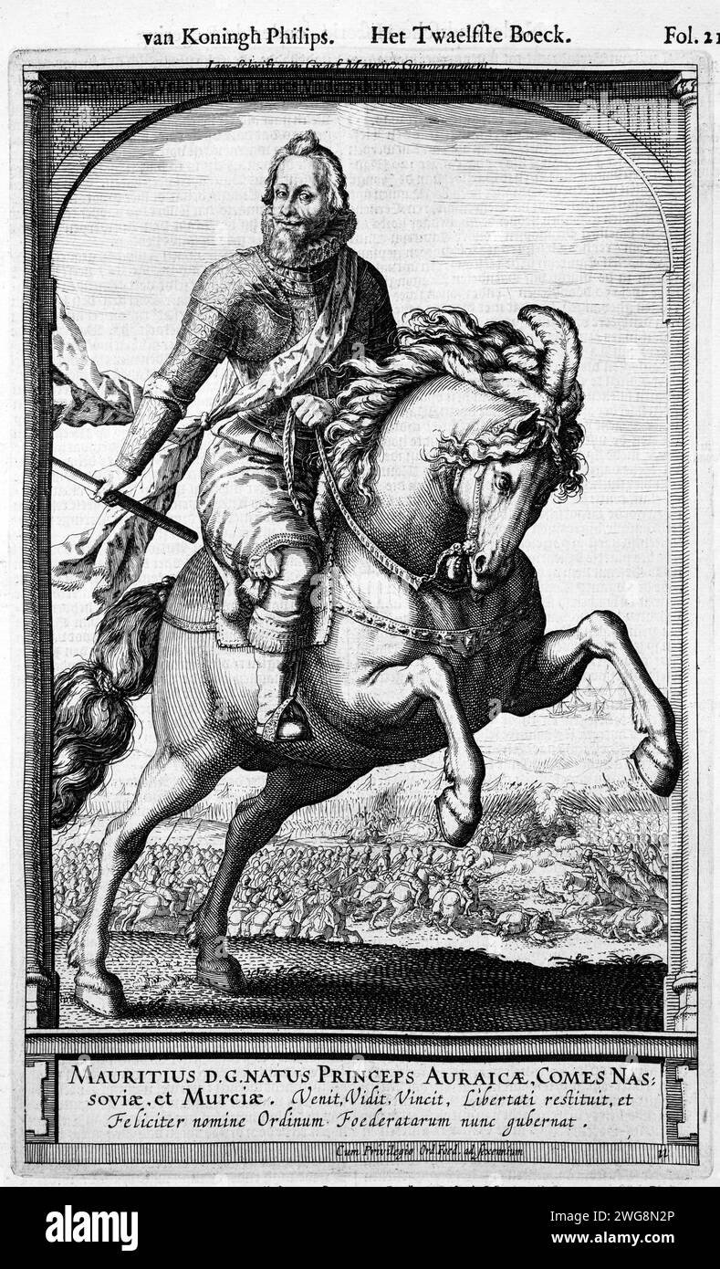 Maurice of Orange (1567 – 1625) stadtholder of all the provinces of the ...