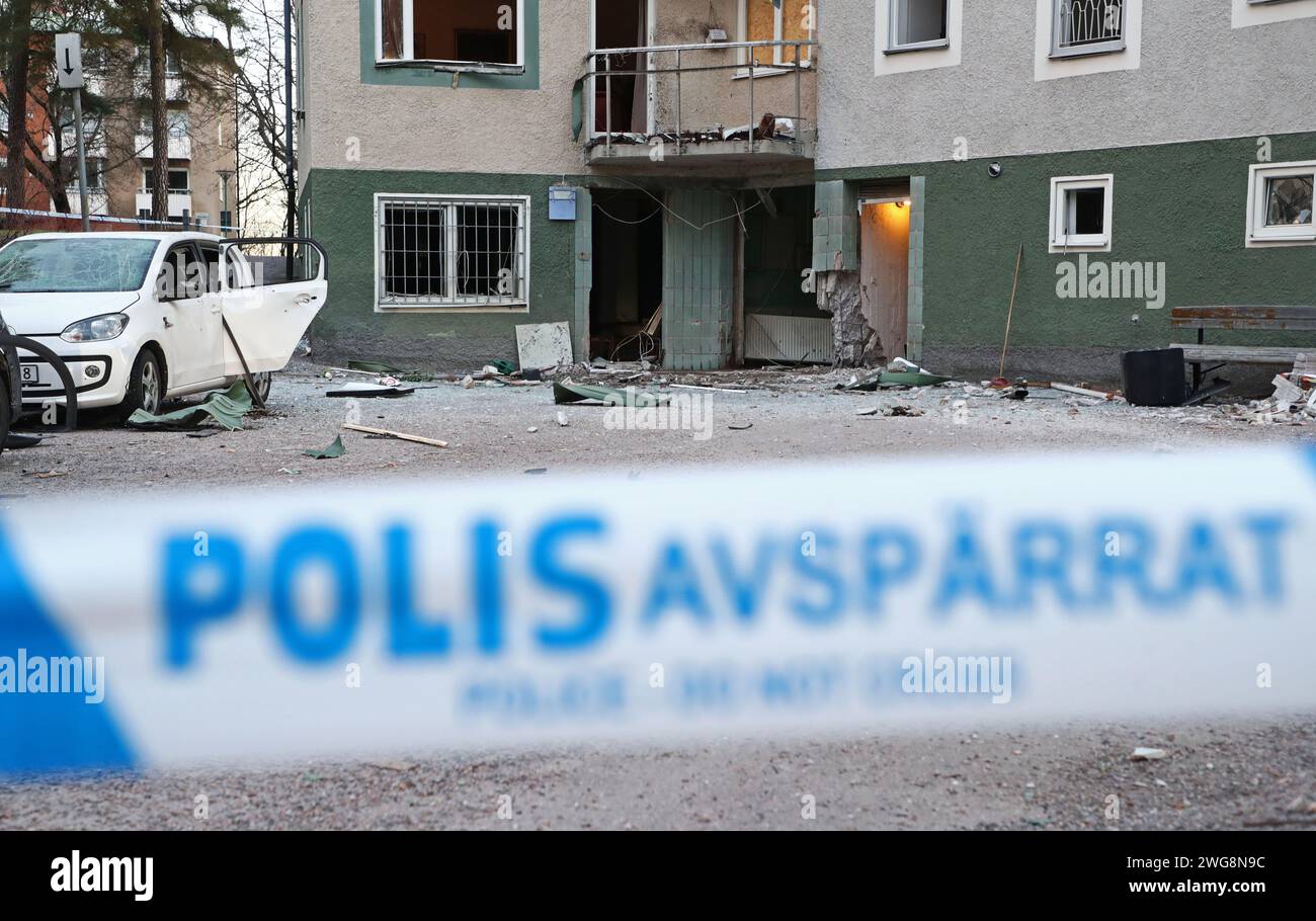 A large explosion occurred in an apartment building in Sundbyberg ...