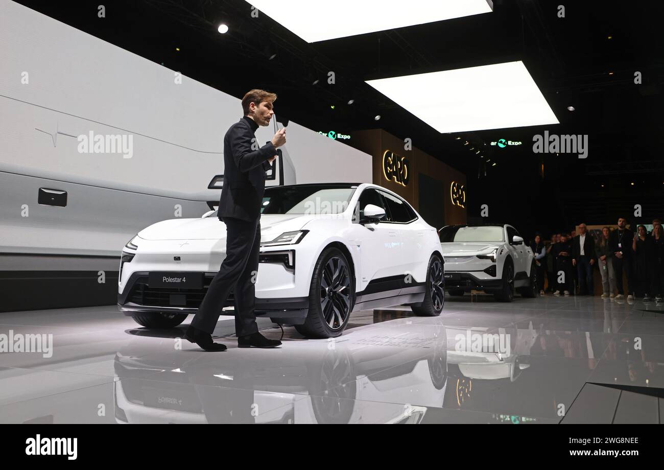 Polestar 4 presentation during Friday's press screening during Europe's ...