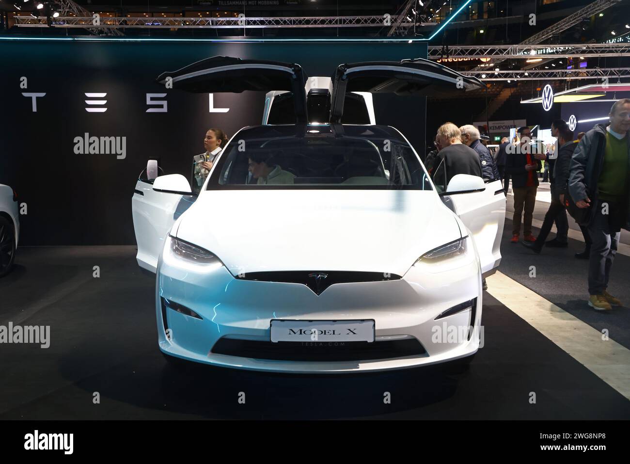 Tesla model X during Friday's press screening during Europe's largest ...