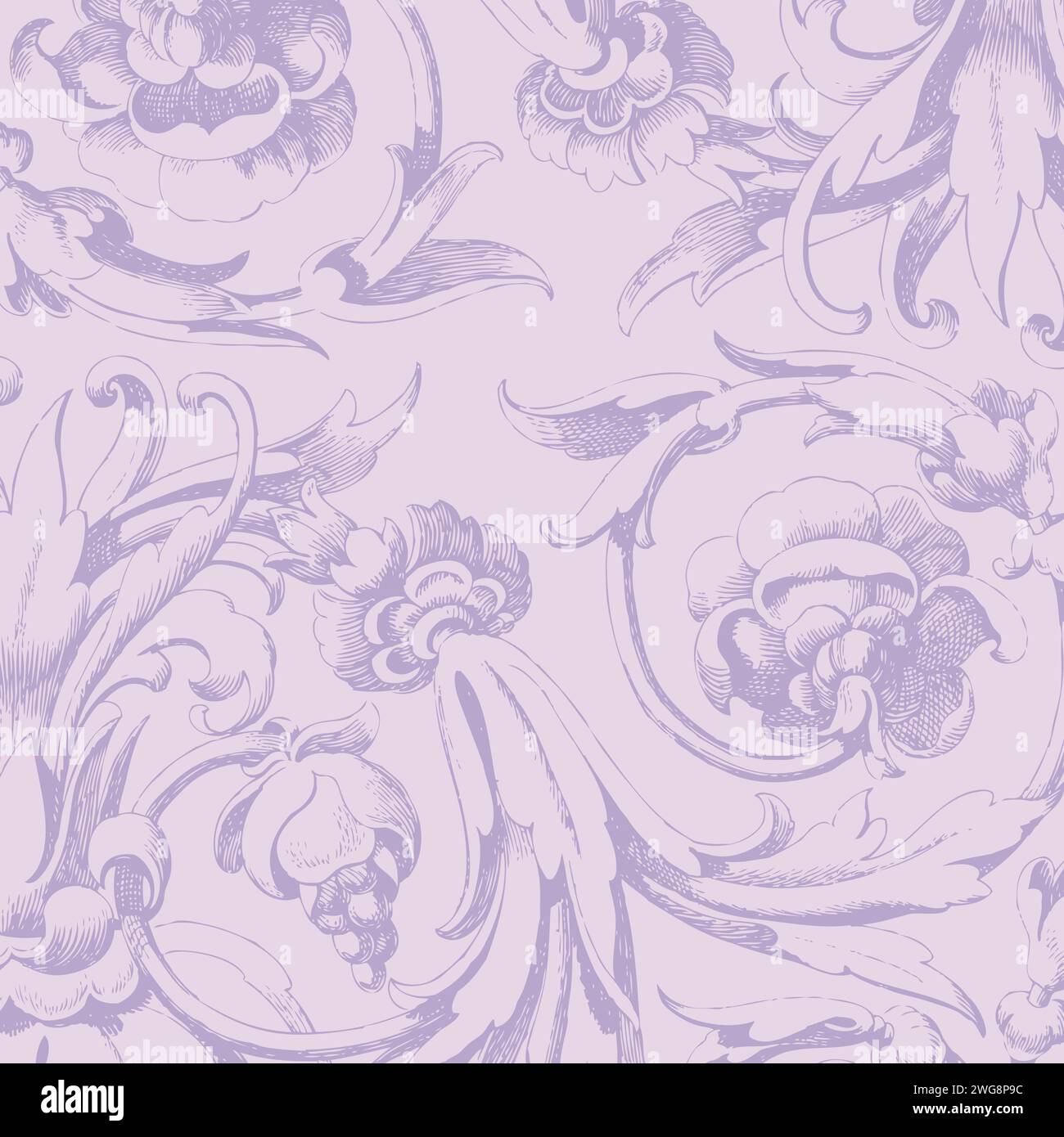 Historical floral pattern background design Stock Vector Image & Art ...