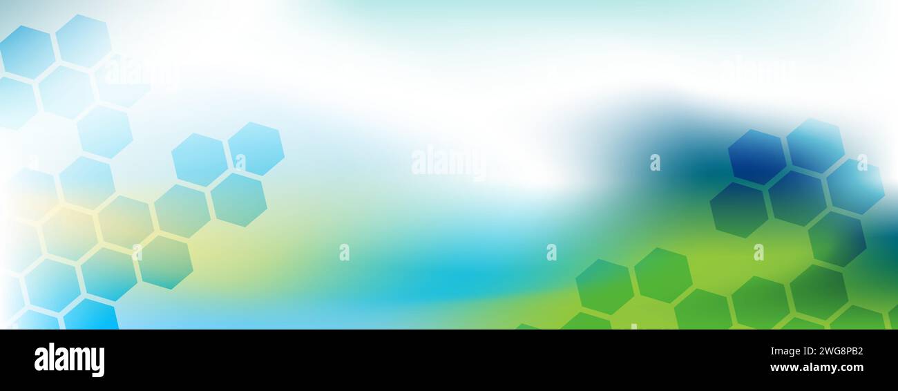 Abstract web background banner template, Hexagon shapes Stock Vector ...