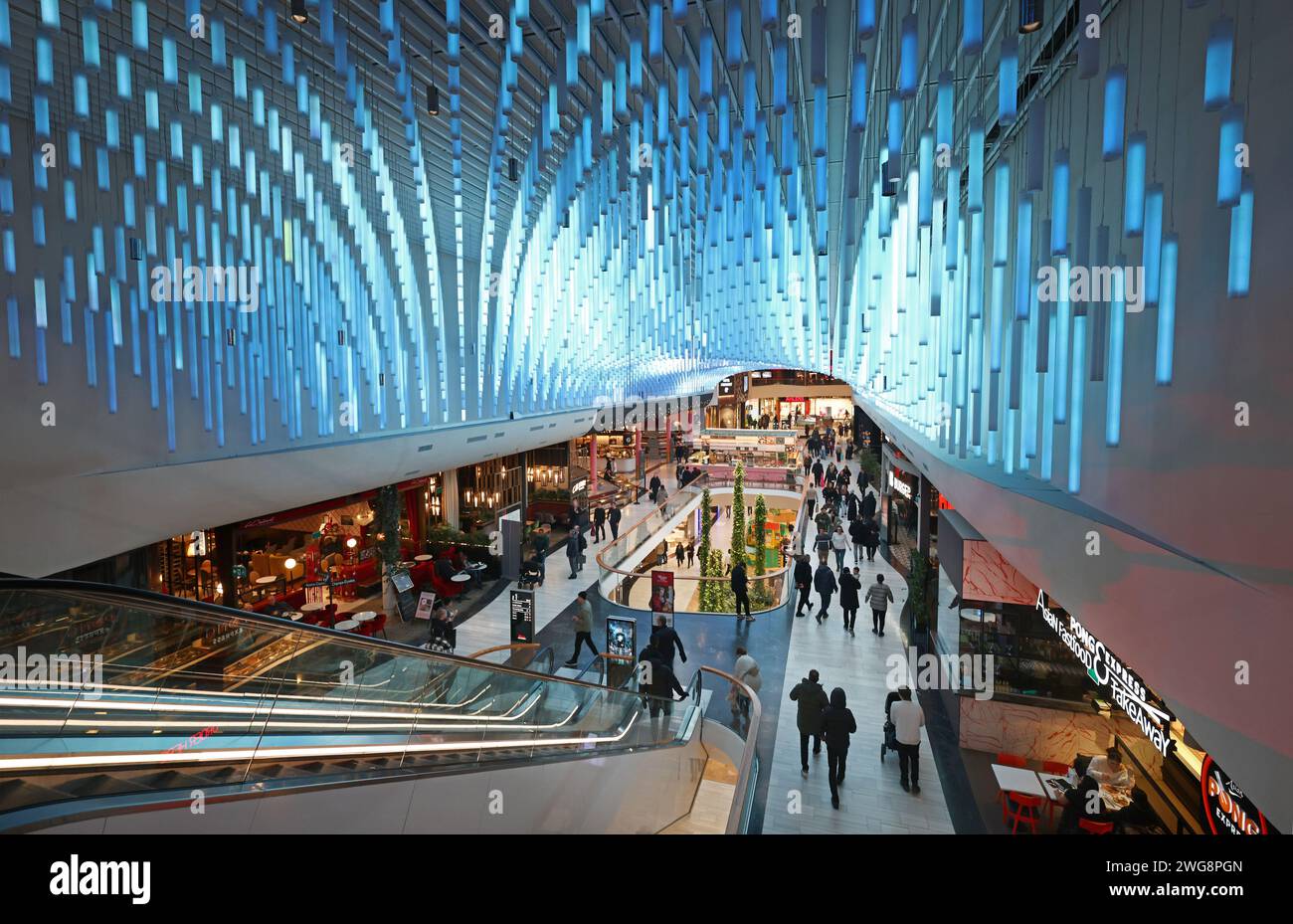 Interior picture, Westfield Mall of Scandinavia, Stockholm, Sweden ...