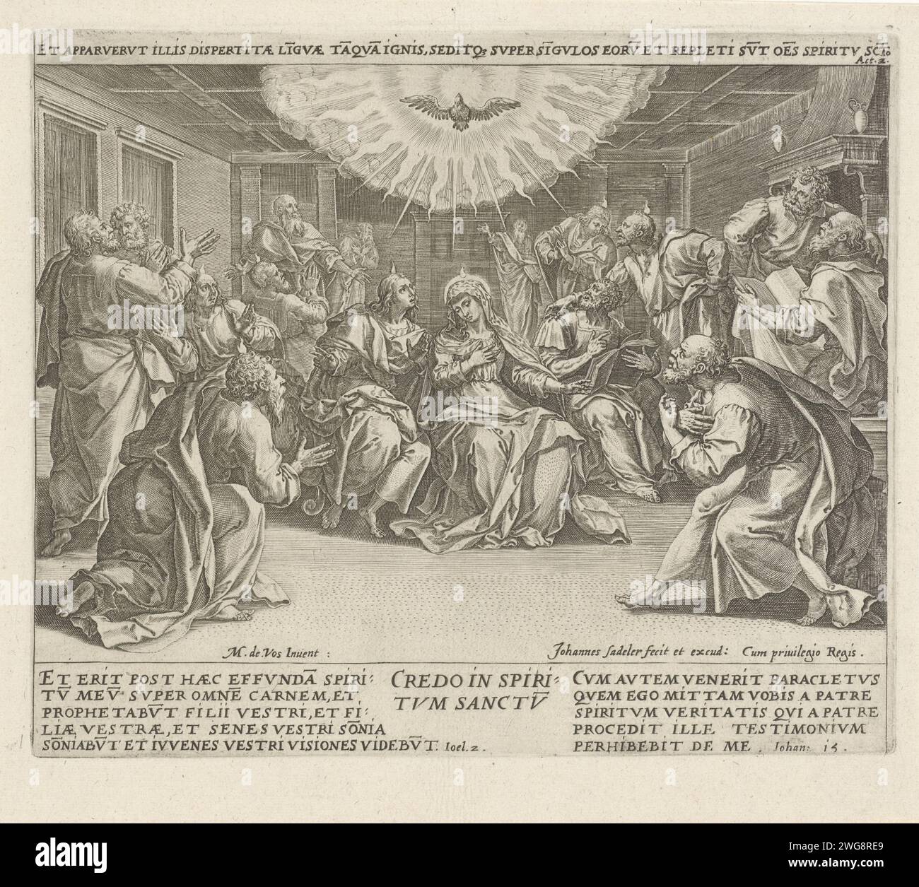 Exit of the Holy Spirit: "I believe in the Holy Spirit," Johann Sadeler ...