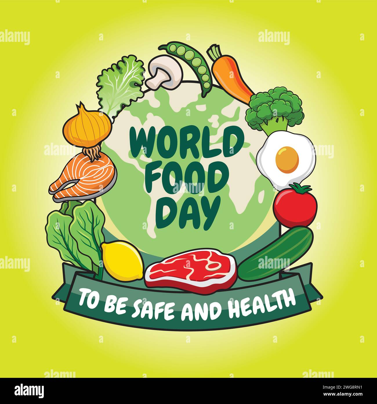 World Food Day Vector Design Stock Vector Image & Art - Alamy