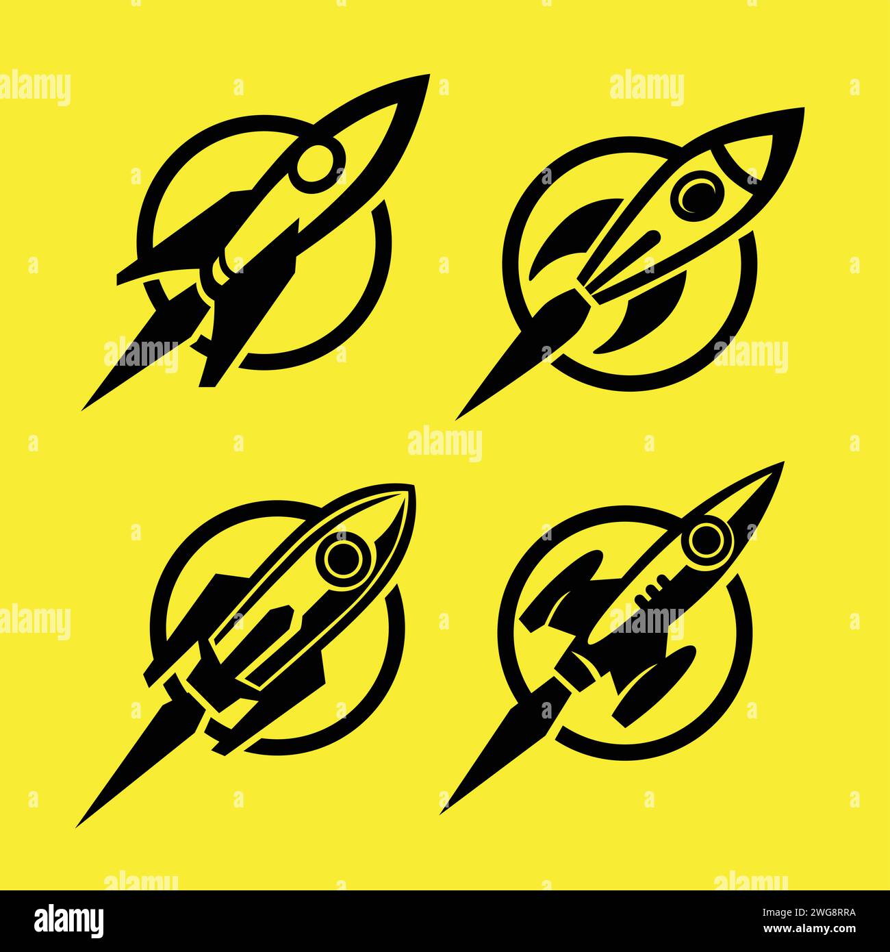 Startup icon rocket rocketship Stock Vector Images - Alamy