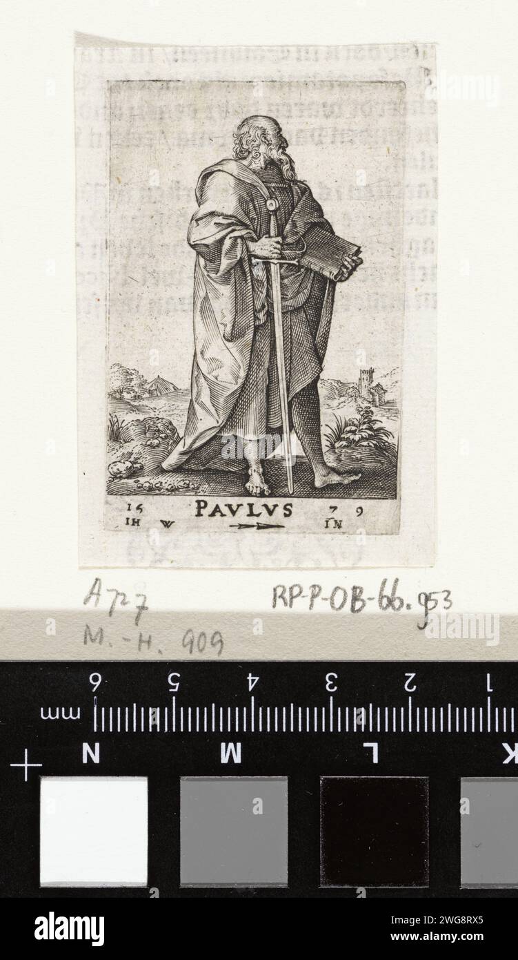 H. Paulus van Tarsus, Johannes Wierix (attributed to), after Johannes Wierix, 1609 print ...