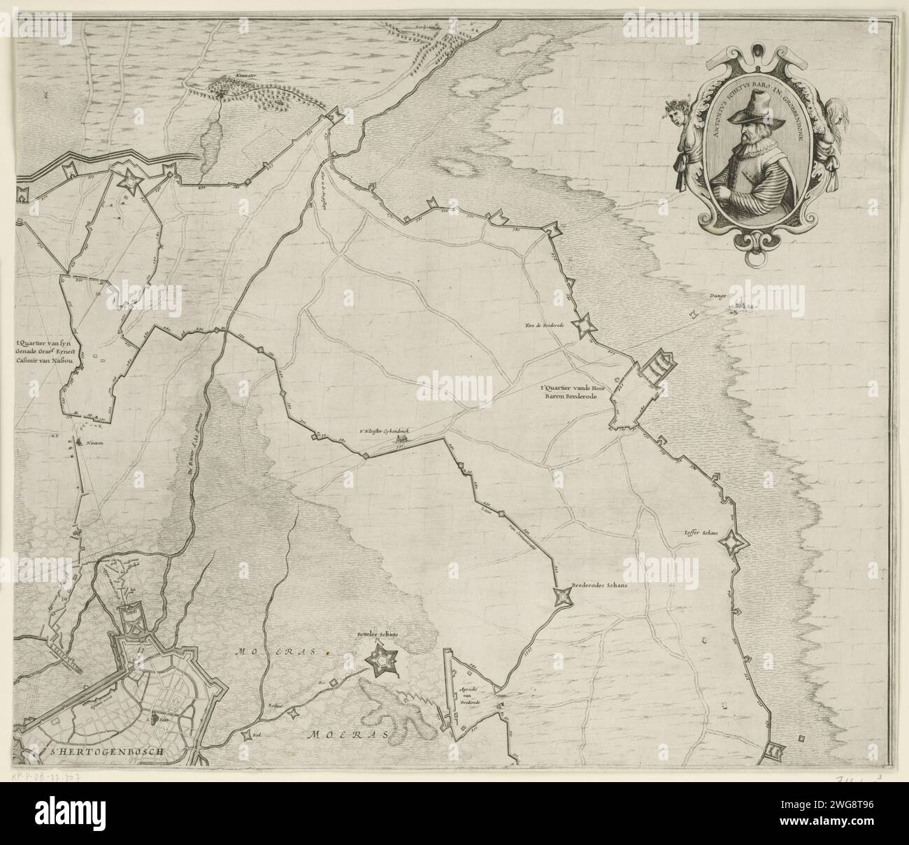 Siege and intake of Den Bosch by Frederik Hendrik, 1629, (leaf top ...