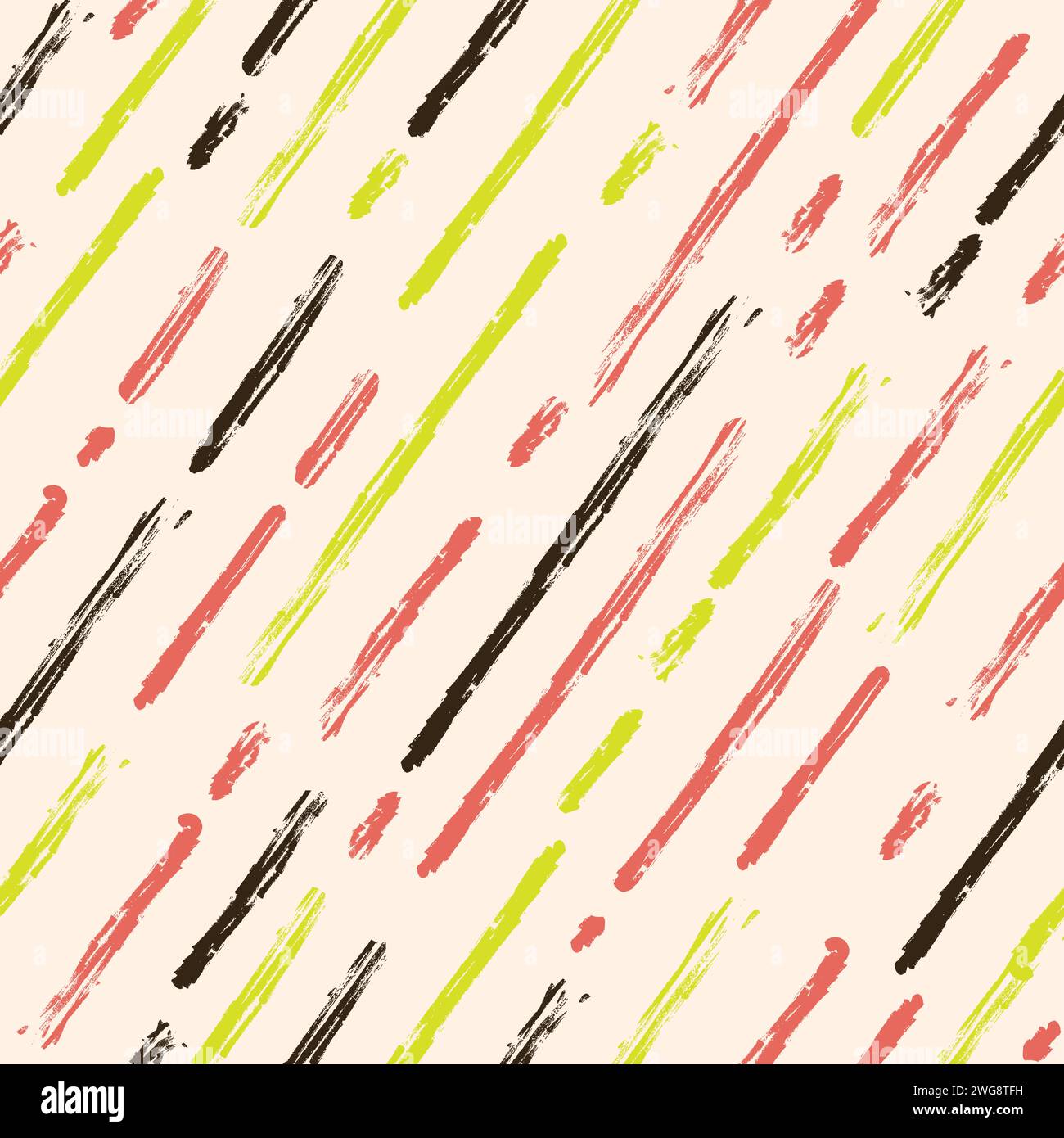 Brush Strips Seamless Pattern Background Design Stock Vector Image ...