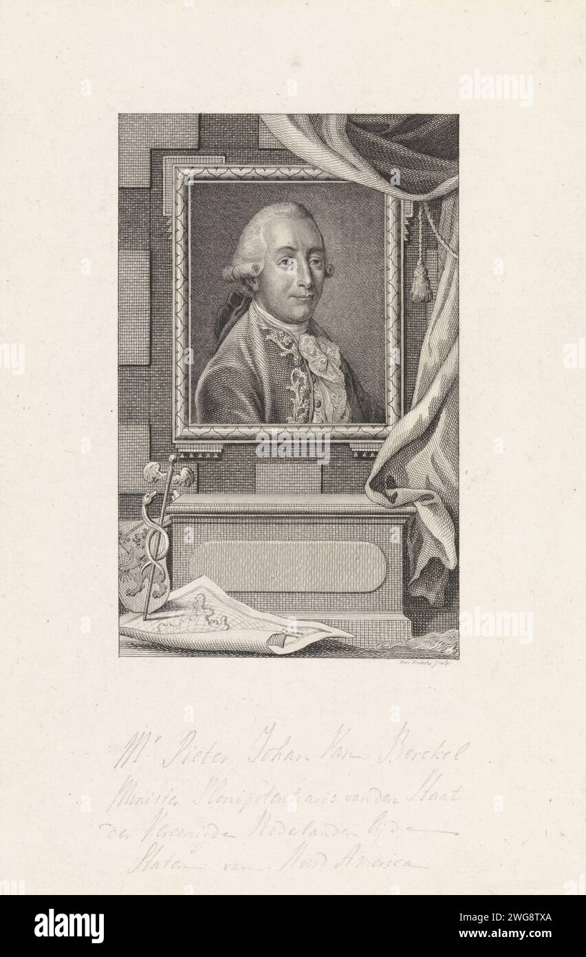 Portrait of Pieter Johan van Berckel, Reinier Vinkeles (I), 1786 - 1809 ...