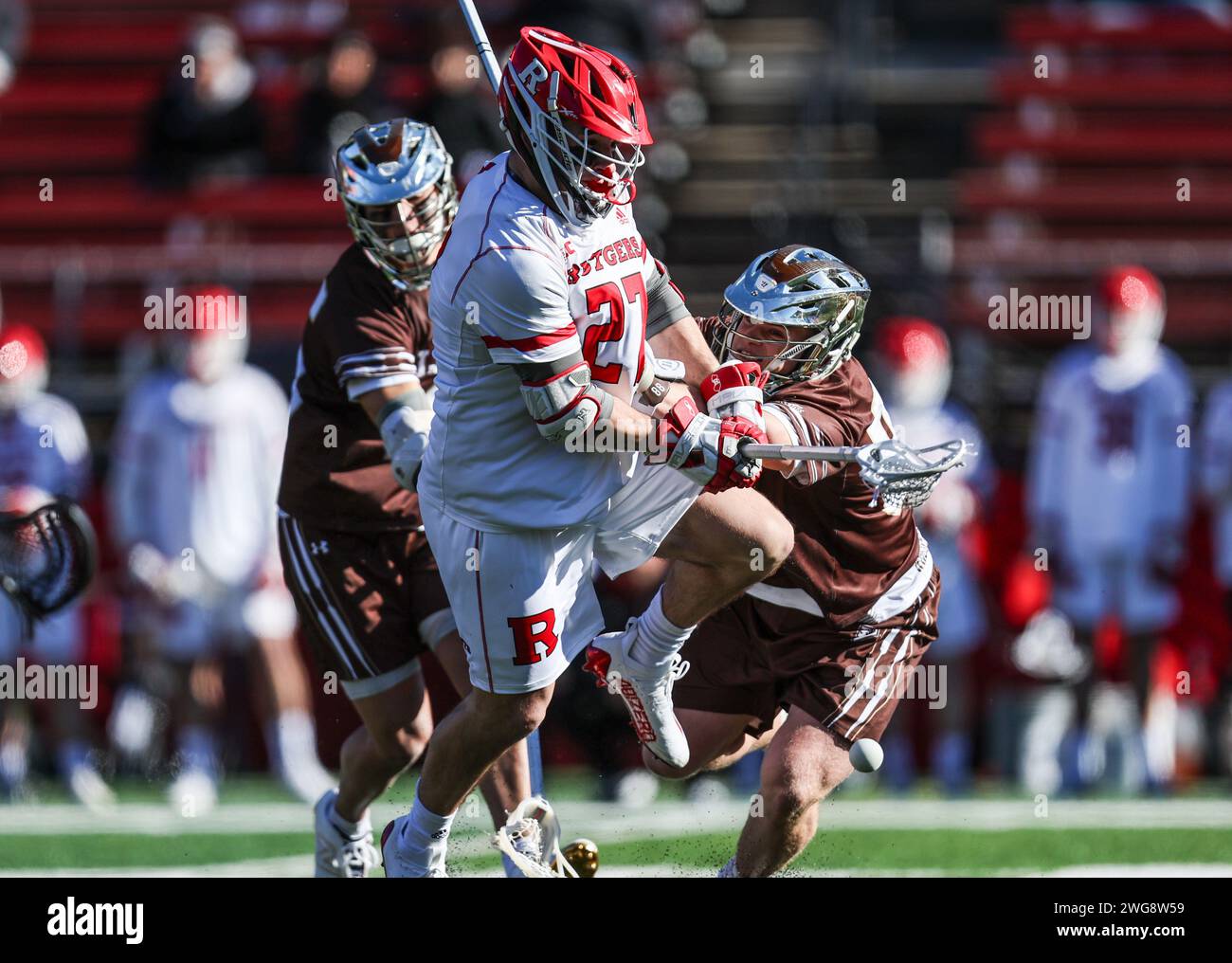 Piscataway, NJ, USA. 03rd Feb, 2024. Rutgers midfielder Shane Knobloch ...