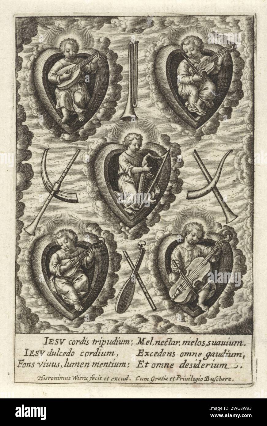 Christkind plays string instruments, Hieronymus Wierix, 1563 - Before ...