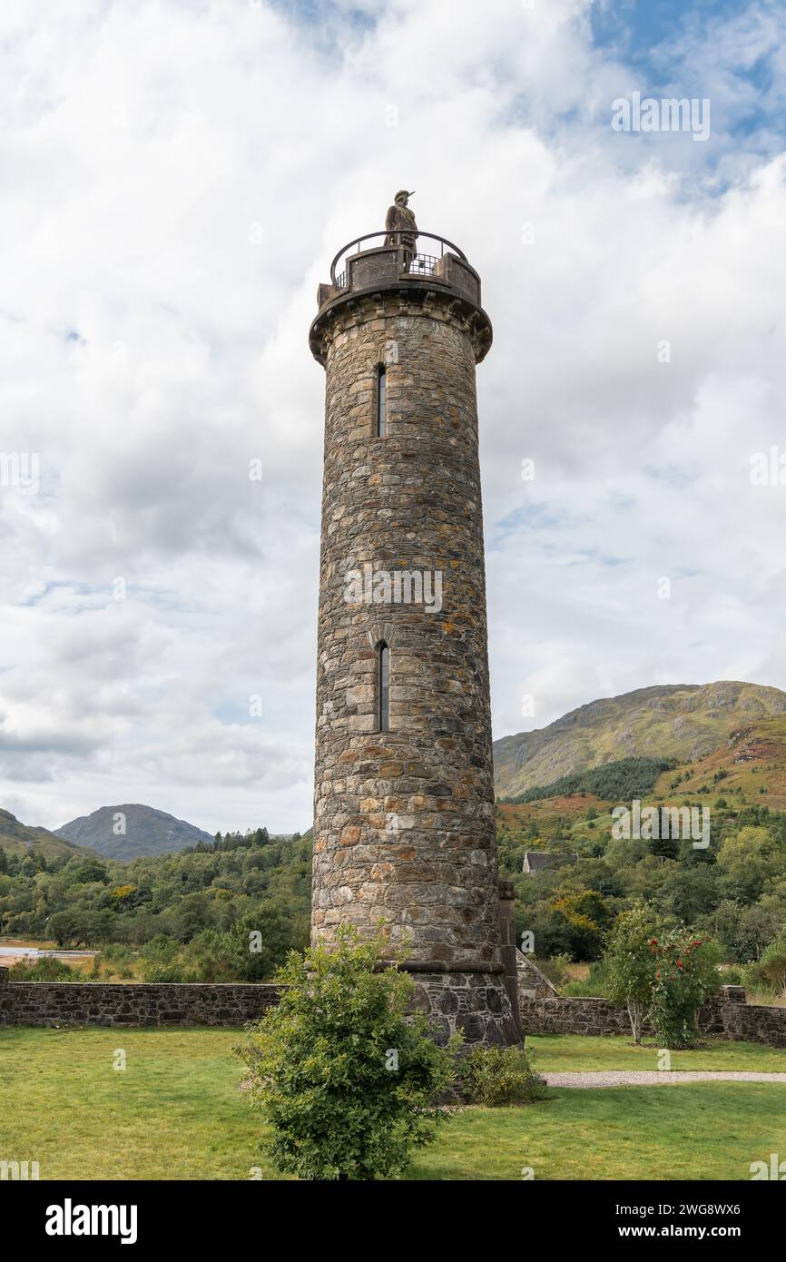 Statue of the Unknown Highlander at the top of the 1745 Jacobite rising ...