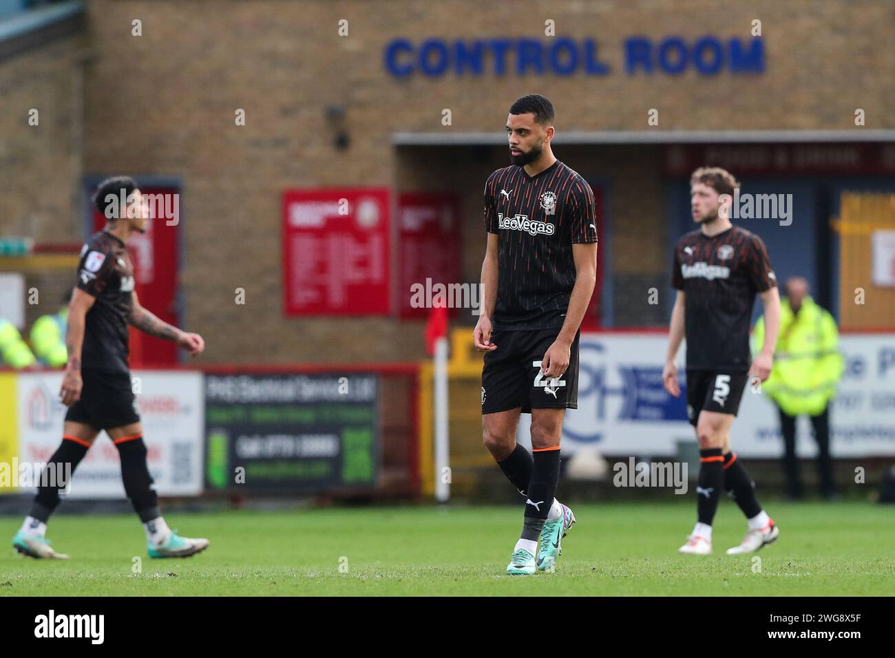 CJ Hamilton of Blackpool during the Sky Bet League 1 match Stevenage vs ...
