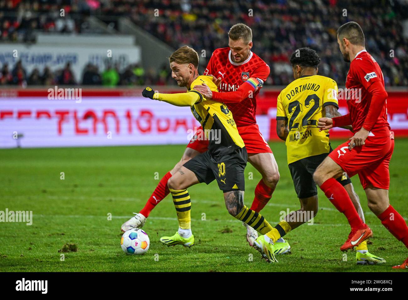 Heidenheim, Deutschland. 02nd Feb, 2024. 02.02.2024, Fussball ...