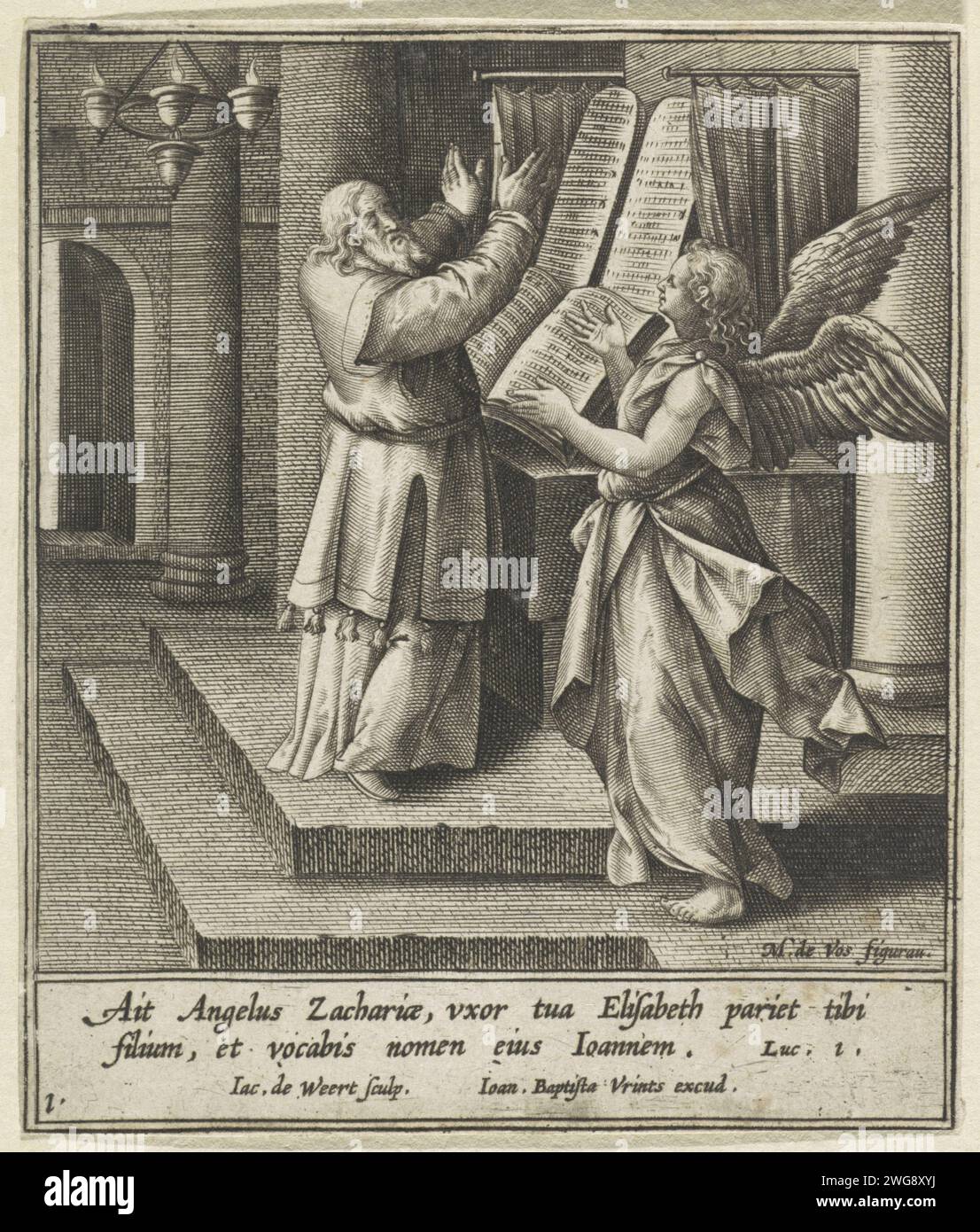 The angel gabriel appears zacharias hi-res stock photography and images ...