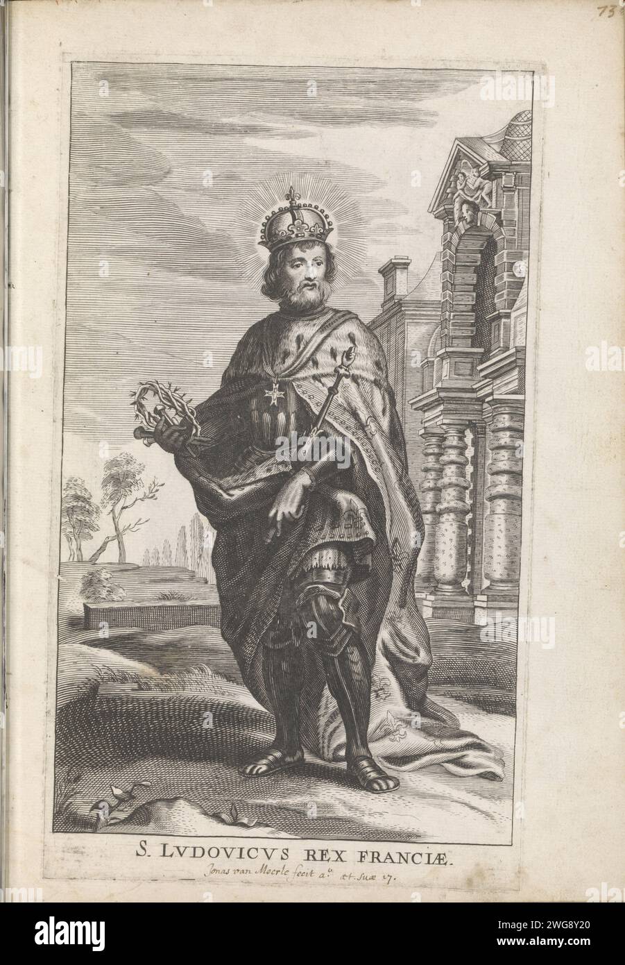 Lodewijk IX, King of France, 1593 - 1650 print Louis IX the Holy, King ...
