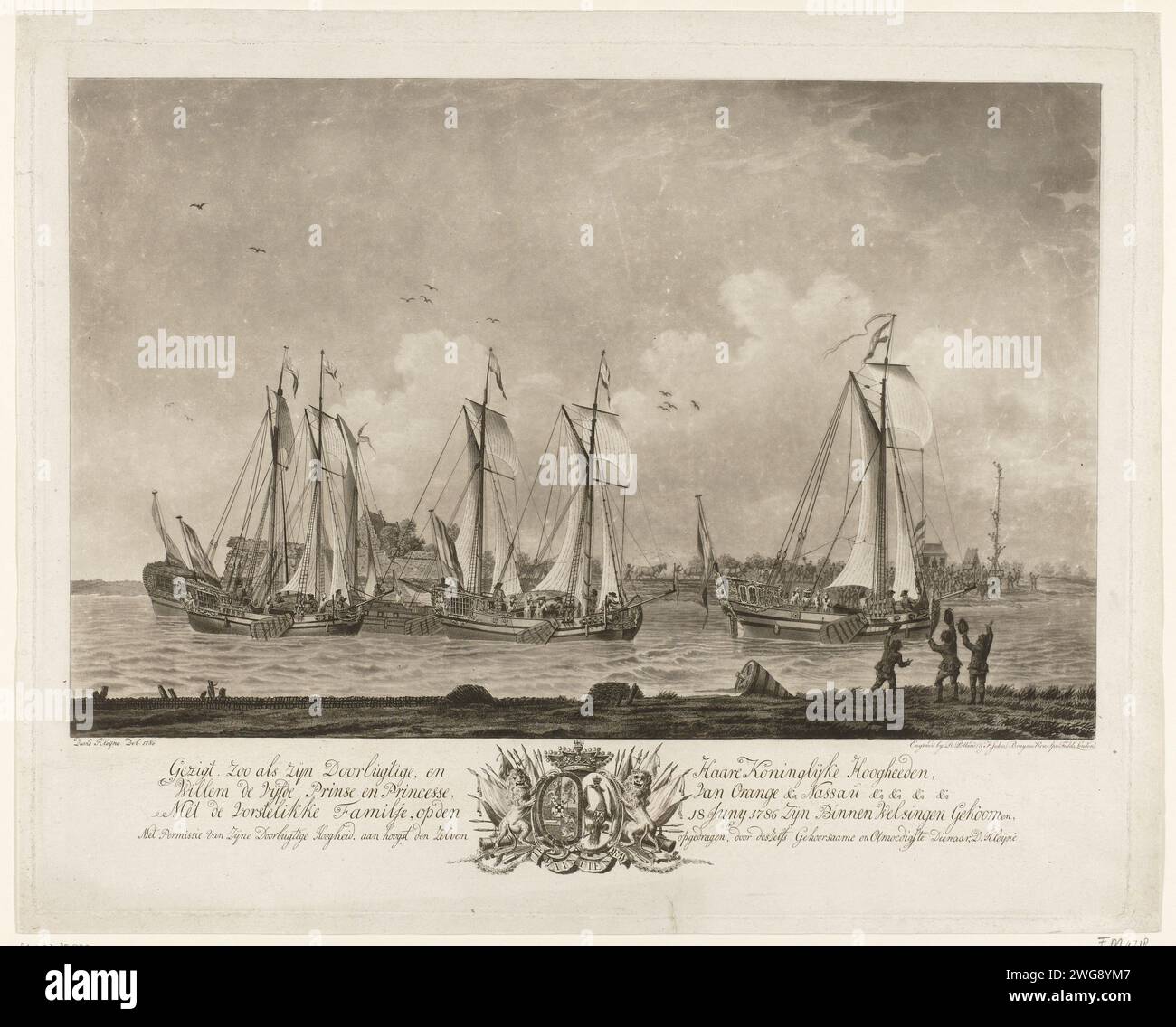 Arrival of the Prince and Princess of Orange in Welzinge, 1786, Robert ...