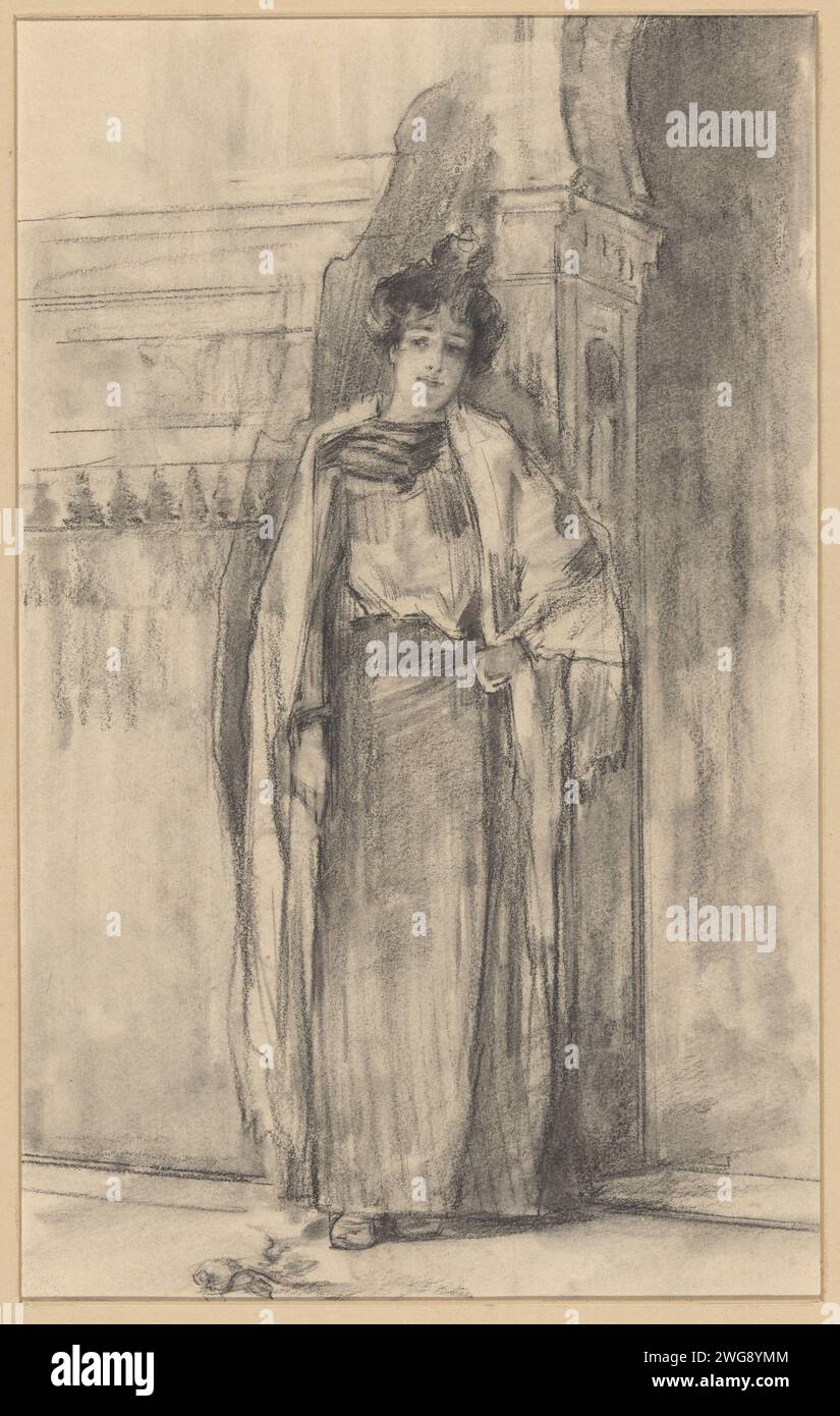 Girl from Granada, Gerard Muller, 1871 - 1903 drawing Granada paper ...