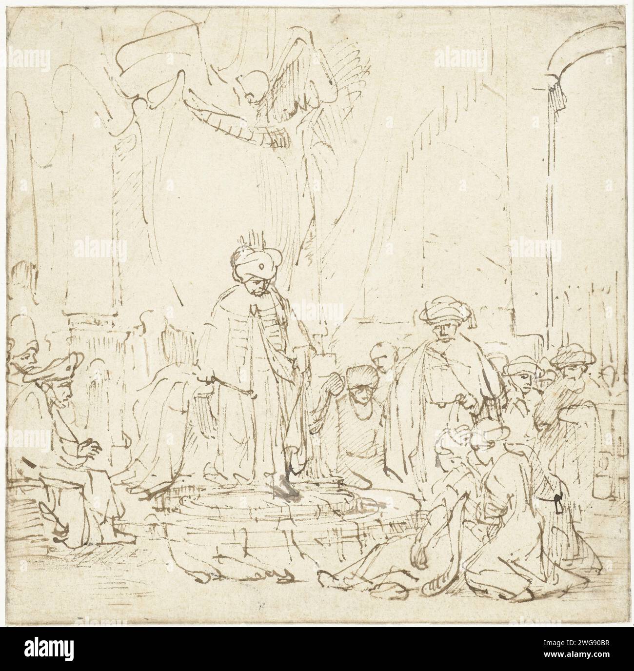 Esther Verzwens for Ahasverus, Rembrandt van Rijn (Follower of), 1640 ...