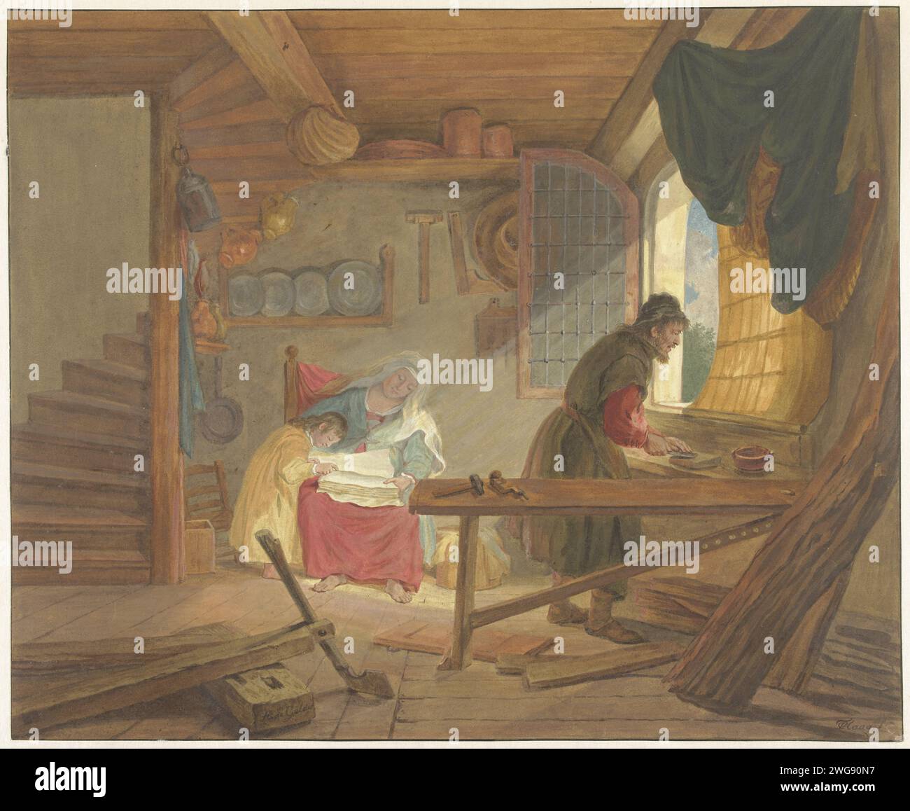 The Holy Family in Joseph's workshop, Tethart Philip Christian Haag ...