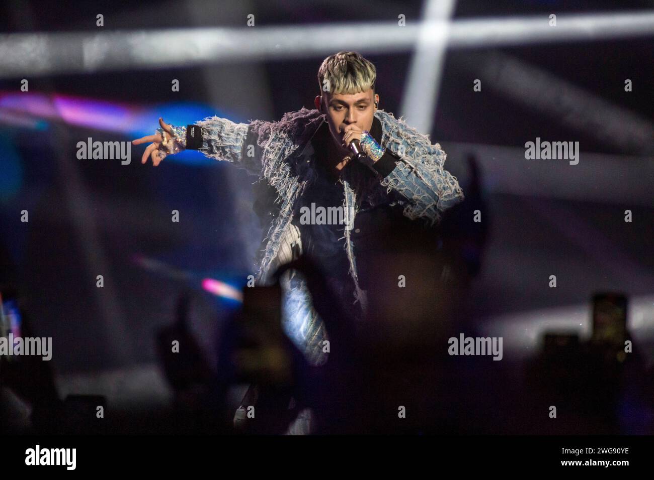 Singer Almácor performs during the final gala of Benidorm Fest 2024, on ...