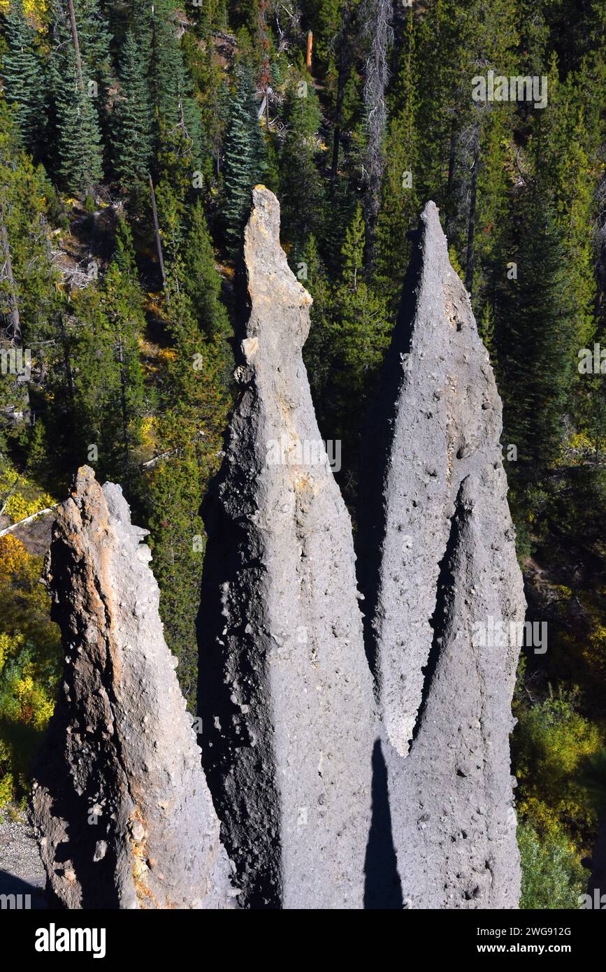 At Pinnacles Overloook, in Crater Lake National Park, in Oregon, these ...
