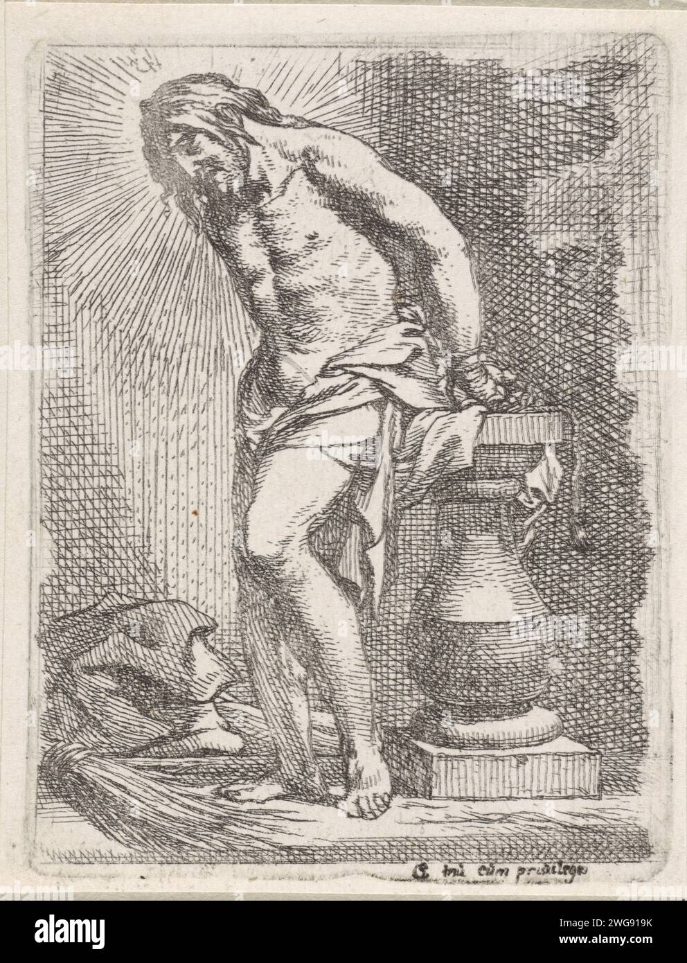 Christ aan de Geselpaal, Cornelis Schut (I), 1618 - 1655 print Christ ...