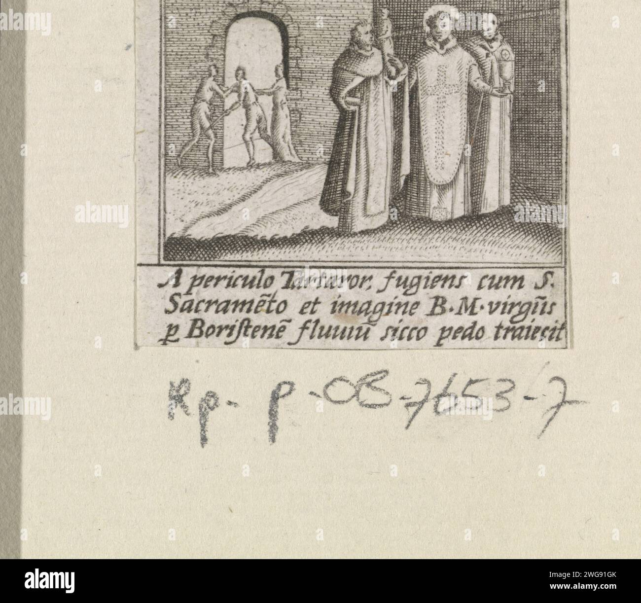 Two monks and Saint Hyacinthus van Polen, Anonymous (Possibly), After ...
