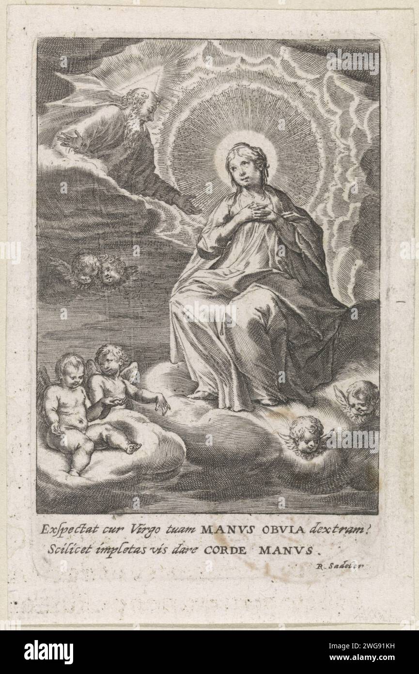 Mary in conversation with God the Father, Raphaël Sadeler (I), 1617 ...