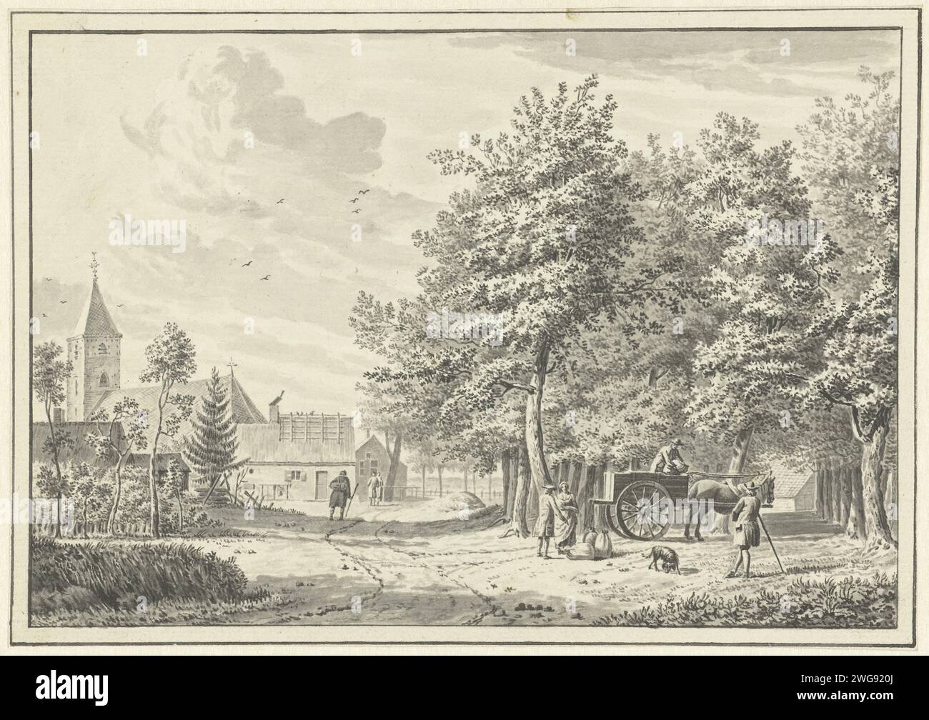 The former St. Agatha monastery in Amersfoort, Gerard van Rossum (1698/ ...