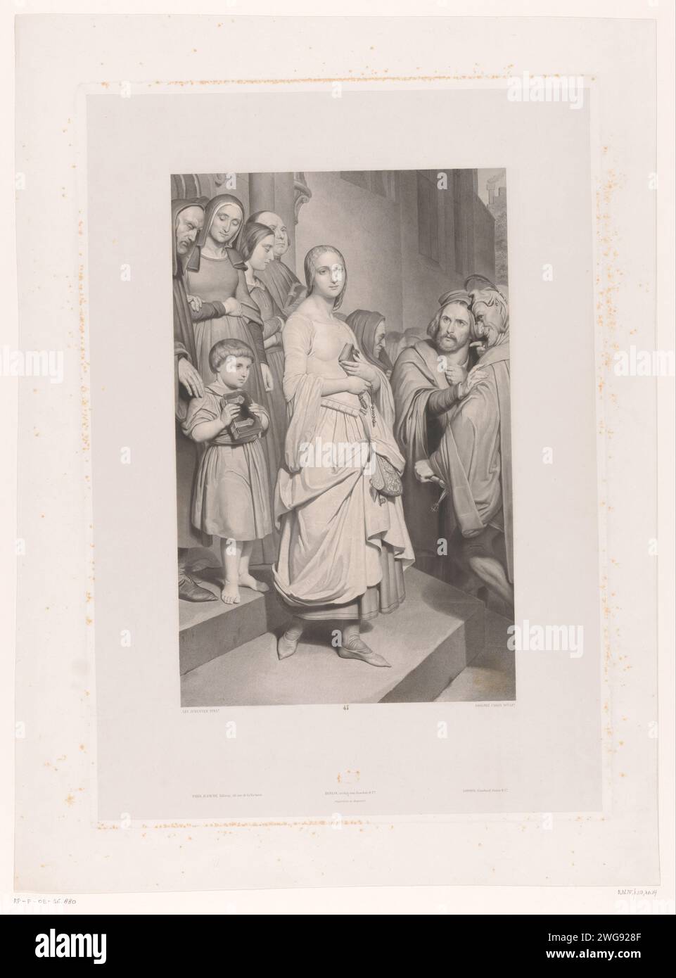 Faust sees Margareta for the first time, Adolphe Alexandre Joseph Caron ...